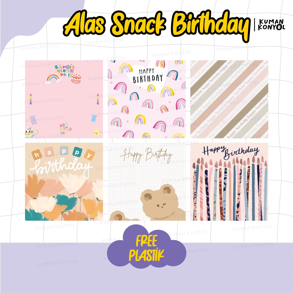 Jual [INCLUDE PLASTI] ALAS PACKAGING BIRTHDAY ️ ALAS SNACK ️ ALAS MINI ...