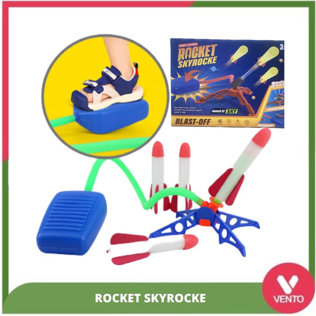 Jual [VENTO]Mainan Anak Laki Laki dan Perempuan Rocket Skyrocke Led ...