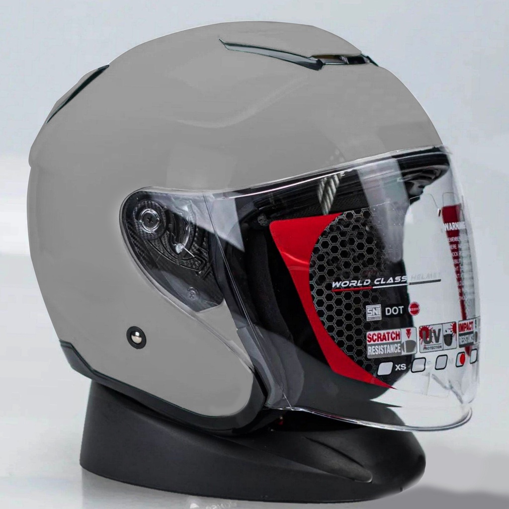 Jual Helm Half Face KBS KYOTO Gorilla Grey/ Helm PREMIUM Untuk Pria Dan ...