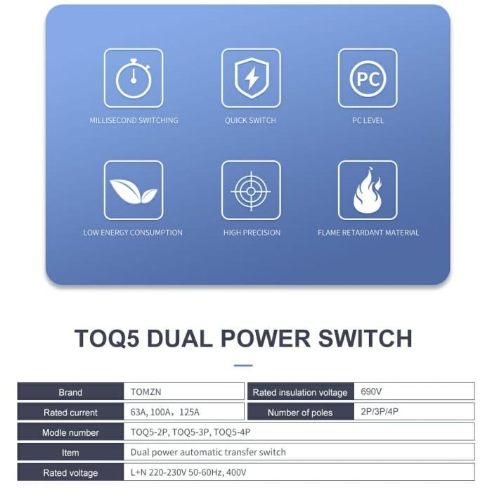 Jual TOMZN ATS Automatic Transfer Switch 2P | Shopee Indonesia