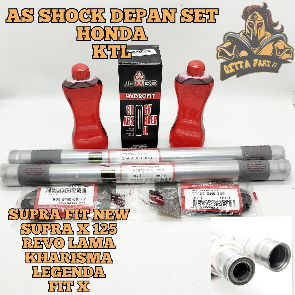 Jual AS SHOCK DEPAN SET HONDA AHM KTL 100% ASLI ORIGINAL HONDA AHM SEAL ...