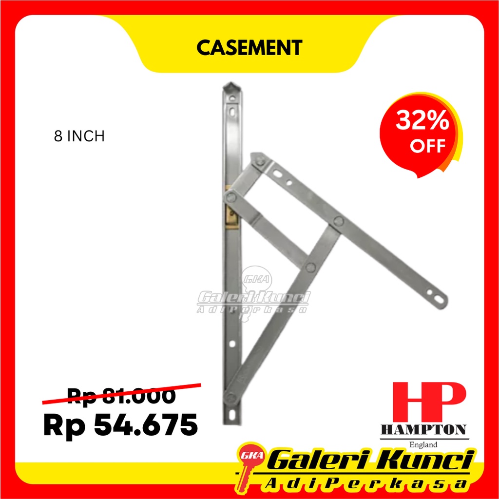 Jual Engsel Casement Hampton HMT 8 Inch ss Engsel Jendela Aluminium ...