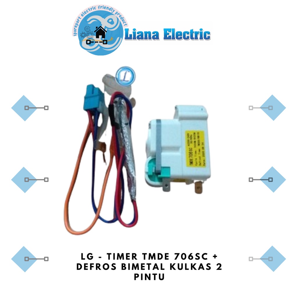 Jual Timer Defrost Fius Bimetal LG TMDE 706SC / Defros Bimetal Kulkas 2 ...