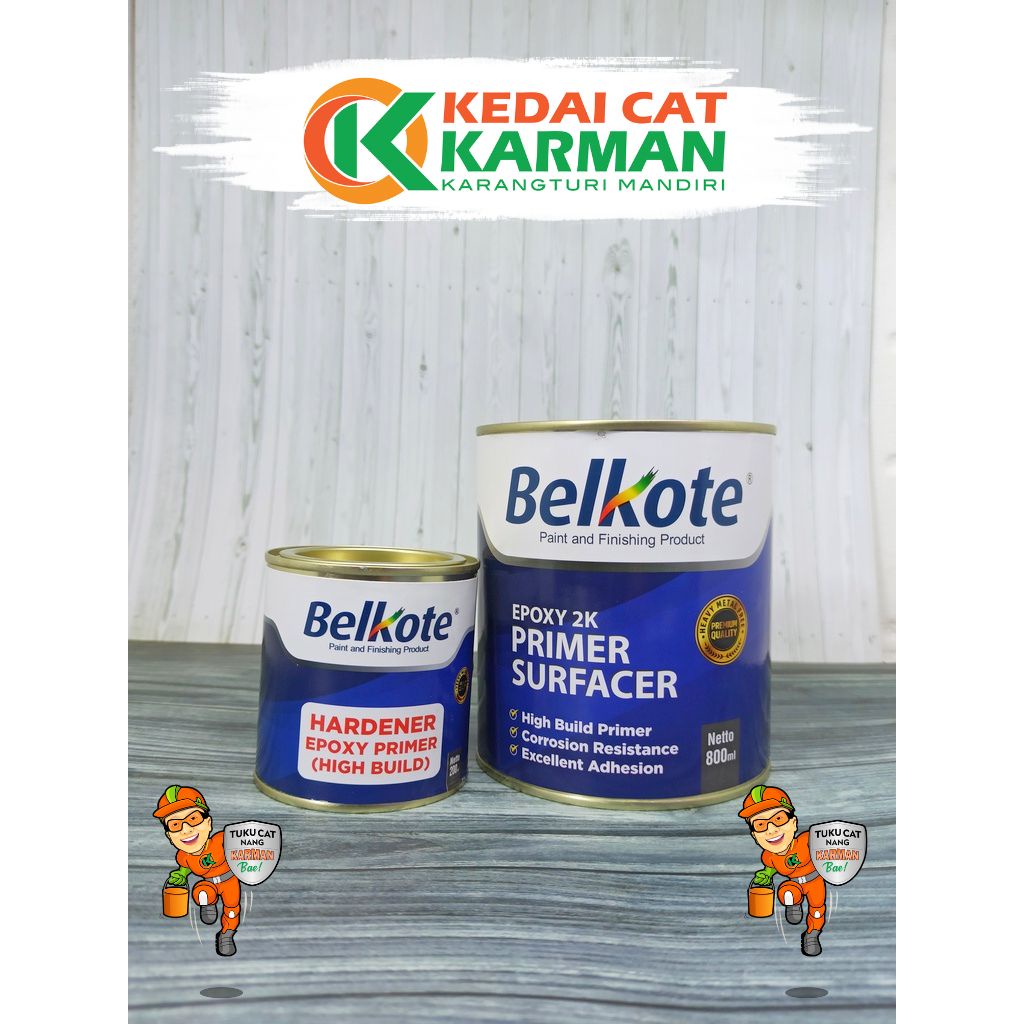 Jual BELKOTE EPOXY 2K PRIMER SURFACER 1KG - CAT DASAR / CAT MOBIL / CAT ...