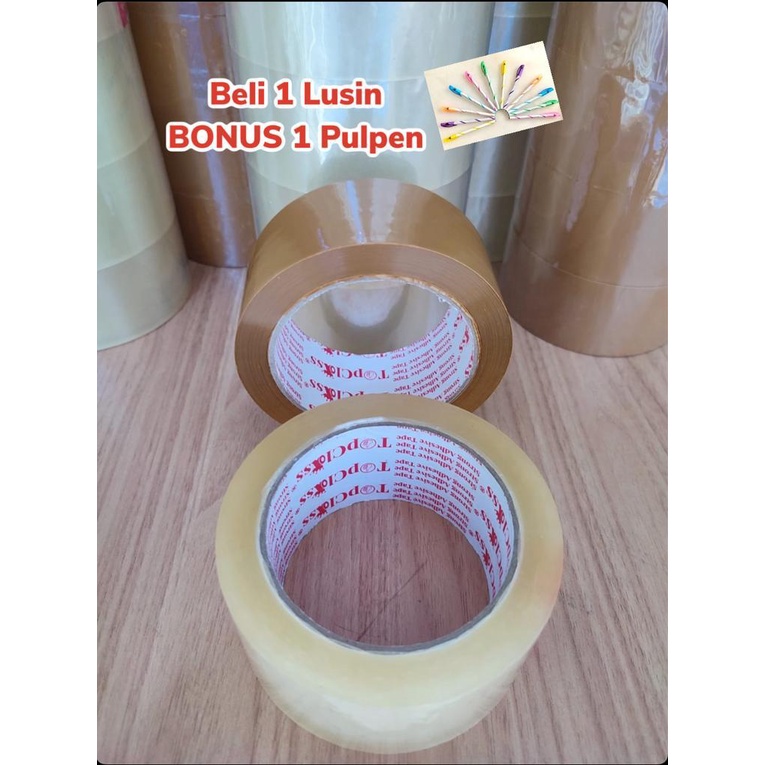Jual Lakban 100 Yard x 45 MM / 2 Inch Bening Coklat Terlaris | Shopee Indonesia