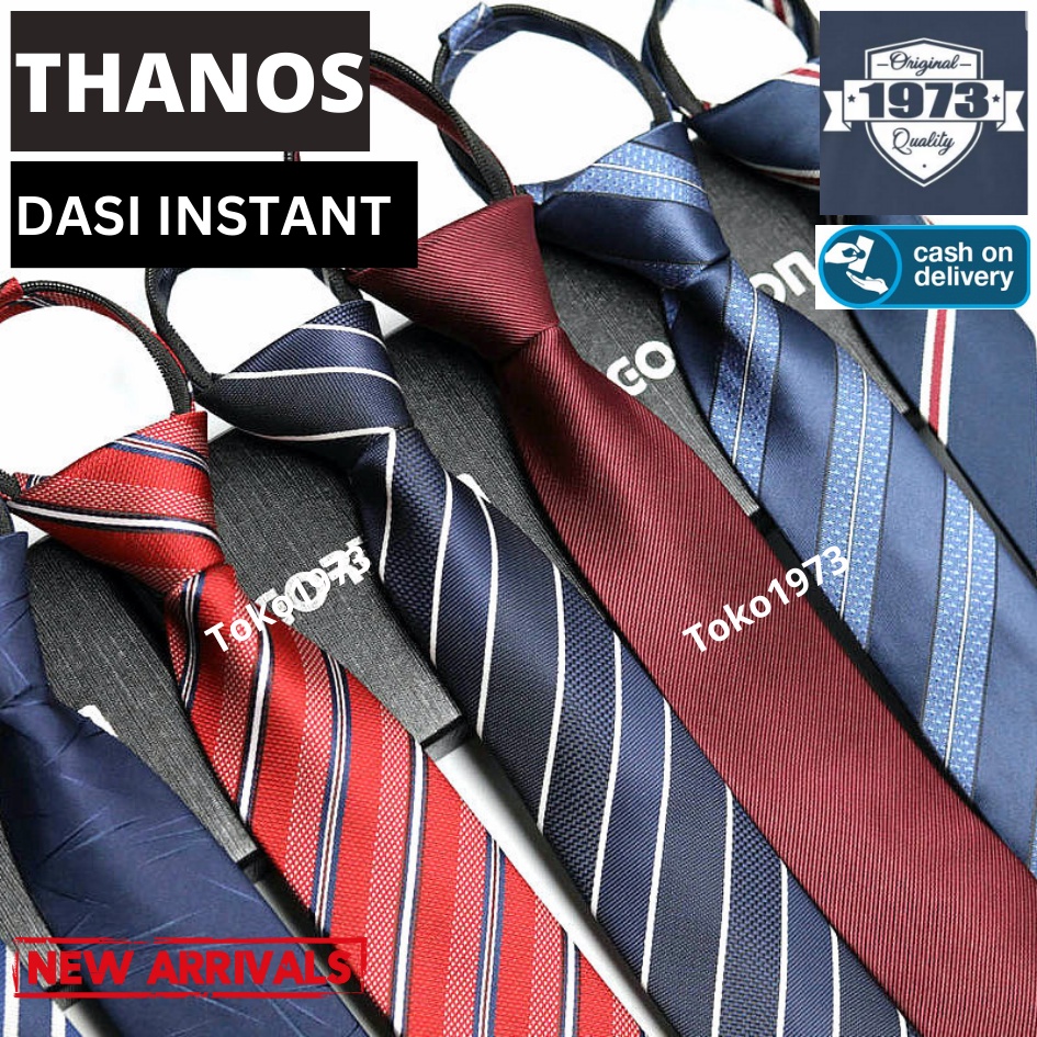 Jual THANOS - DASI INSTANT dasi siap pakai dasi resleting dasi formal ...