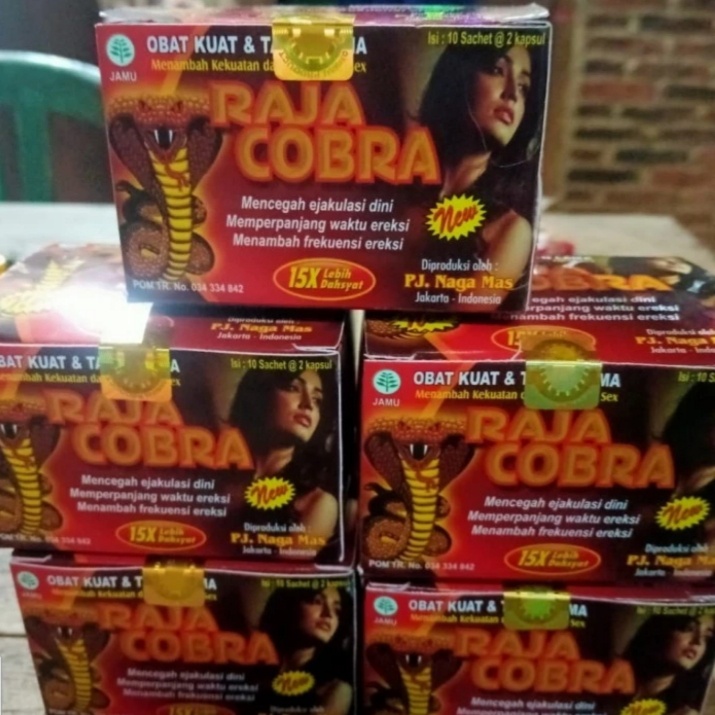 Jual Raja cobra blister Kapsul Cobra Original Obat Herbal Pria Bikin Kuat Tahan Lama / kobra x ...