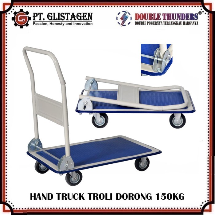 Jual Trolley Hand Truck 150Kg / Dorongan Lipat Barang / Gerobak Besi ...