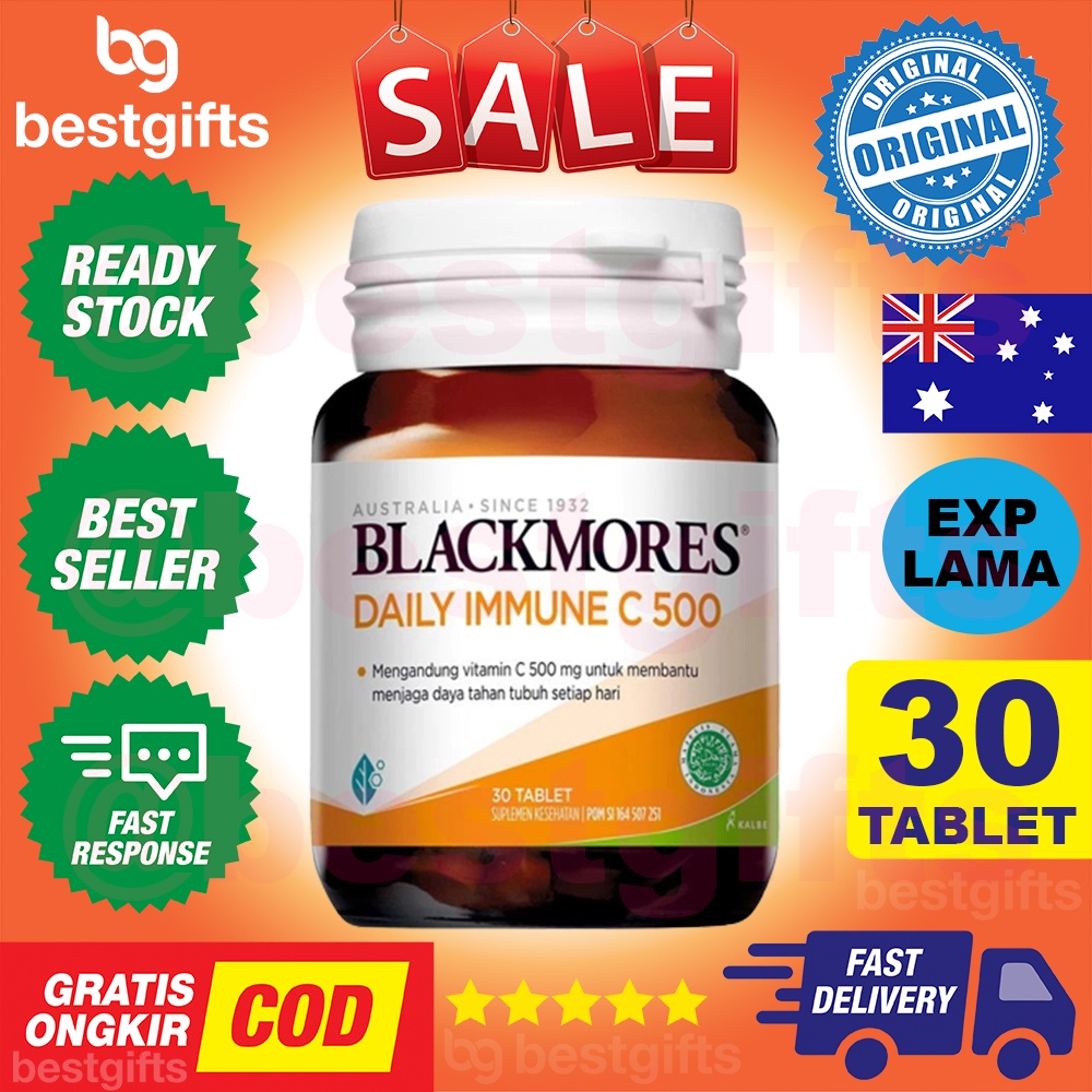 Jual BLACKMORES DAILY IMMUNE C 500 VITAMIN C IMUNITAS MEMBANTU DAYA TAHAN TUBUH 30 TABLET ...