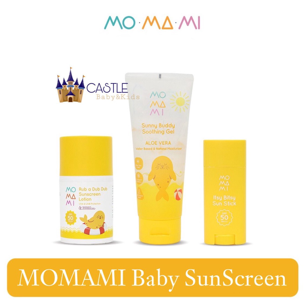 Jual Momami - Rub a Dub Dub Sunscreen Lotion - Itsy Bitsy Sun Stick ...