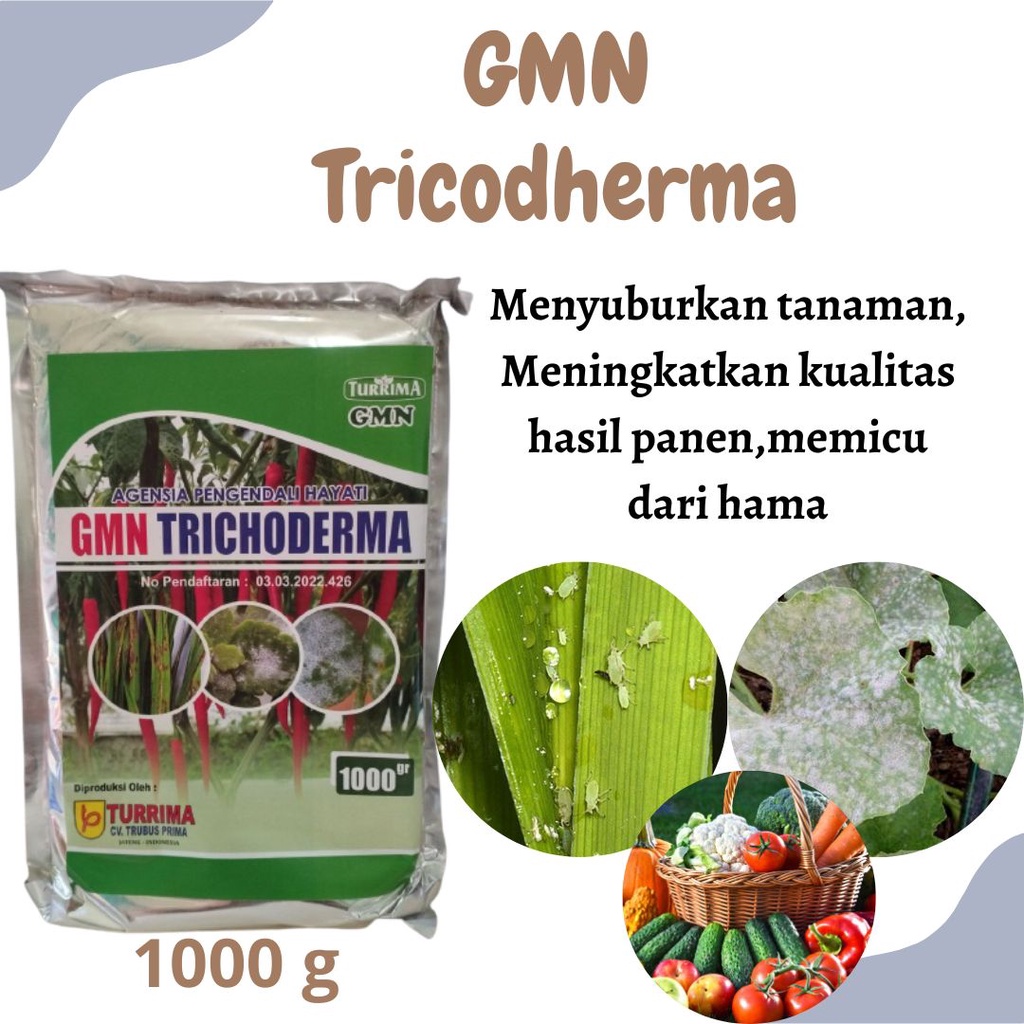 Jual GMN TRICHODERMA,Pupuk Untuk Hama Daun, pupuk anti hama 1000 GR ...