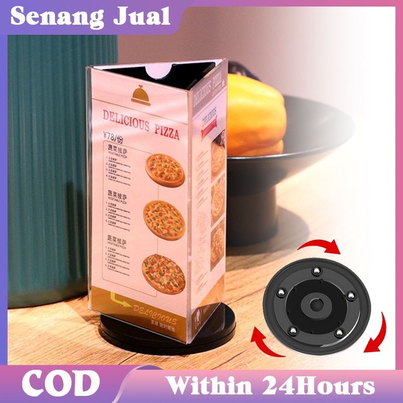 Jual Stand Rotating Menu Akrilik / 360° Berputar Rak Menu Untuk Hotel Restoran Kafe | Shopee ...