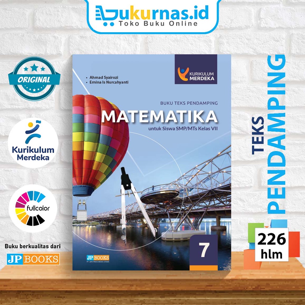 Jual Buku Teks Pendamping Matematika SMP/MTs Kelas 7 Kurikulum Merdeka ...