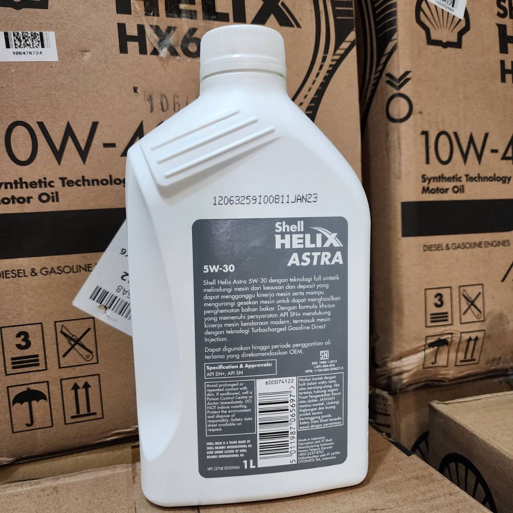 Jual OLI Mobil Shell helix ASTRA 5W-30 API SN+ | SHELL ASTRA 1 LITER ...