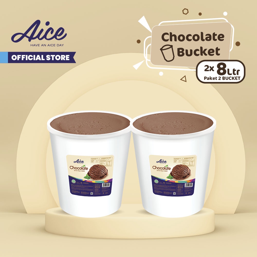 Jual AICE Bucket Ice Cream Es Krim Ember 8L (1 karton = 2 Pcs ) Eskrim, vanilla, strawberry ...