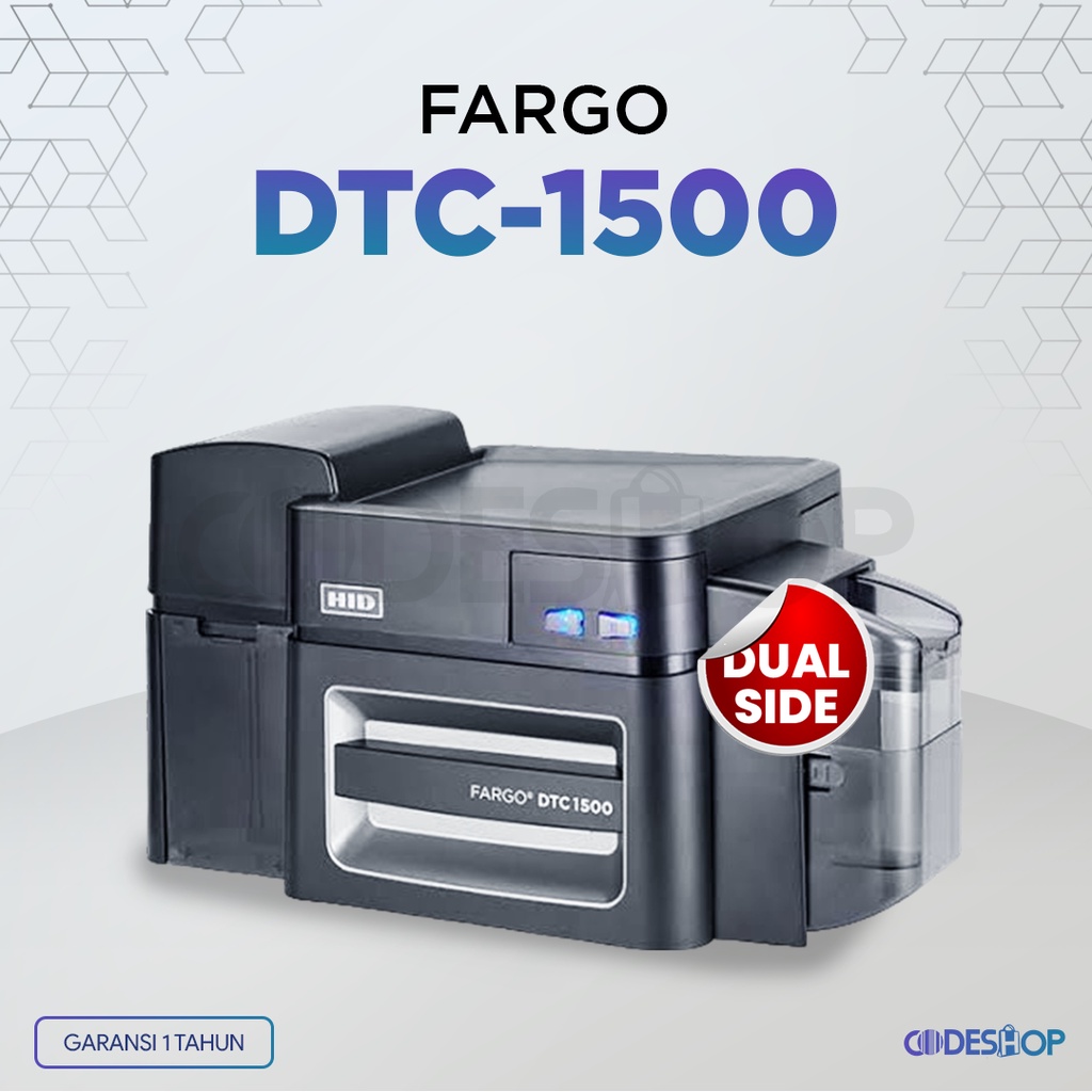 Jual Printer Fargo DTC1500 Cetak Kartu ID Card PVC Single Side 300 DPI ...