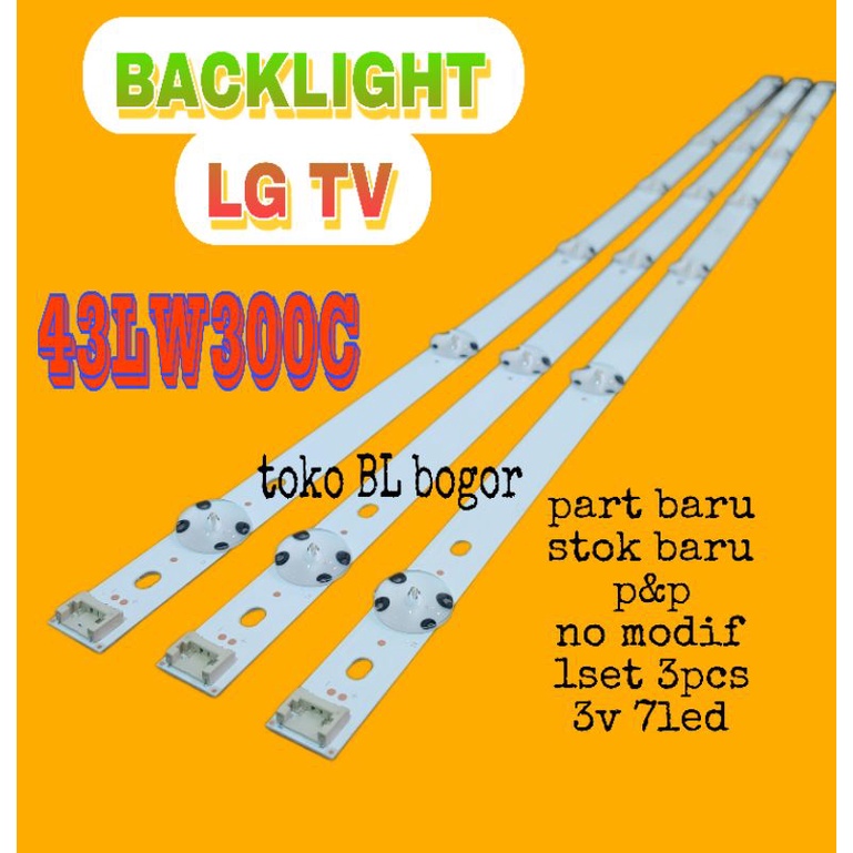 Jual LAMPU LED BL BACKLIGHT TV LG 43LW300C 43LW300 | Shopee Indonesia