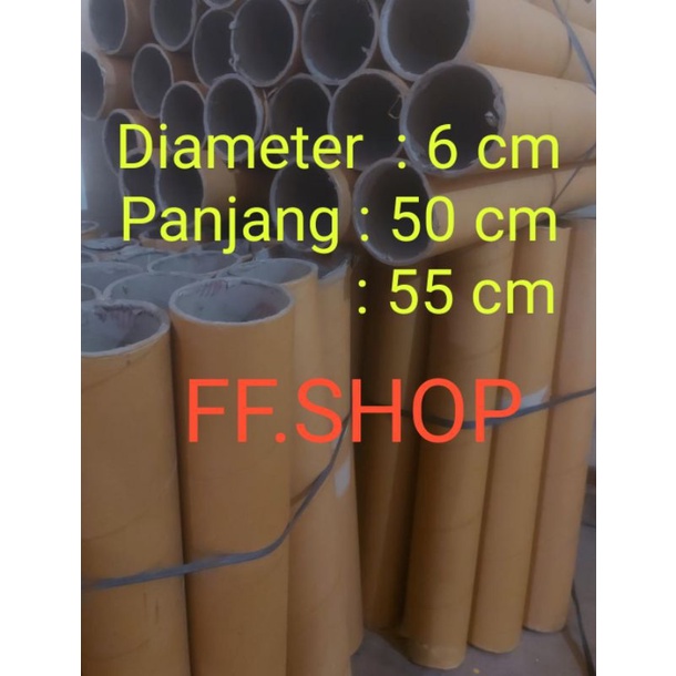 Jual Selongsong/Bobin/Paper Core/Cones 6 x 50 , 55 cm | Shopee Indonesia