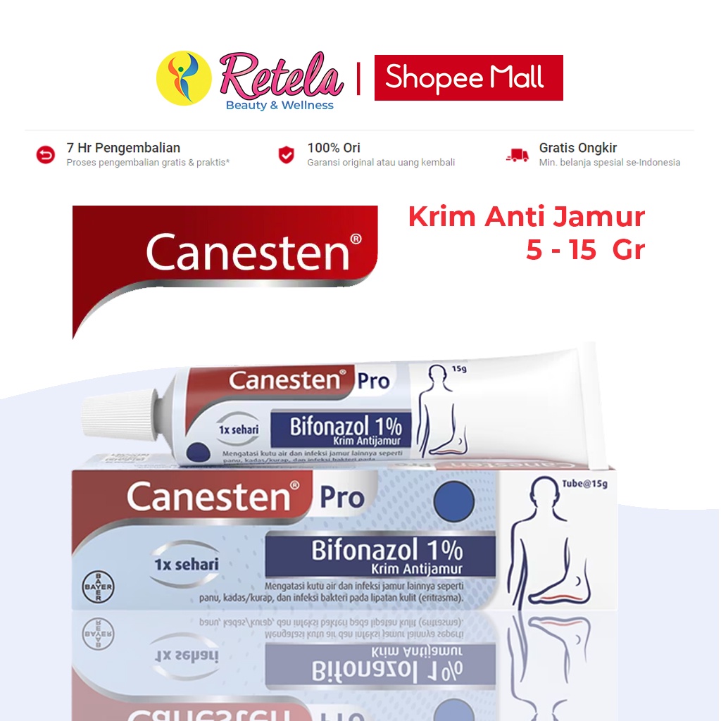 Jual Canesten Pro 5g / Cream Anti jamur / Salep Gatal | Shopee Indonesia