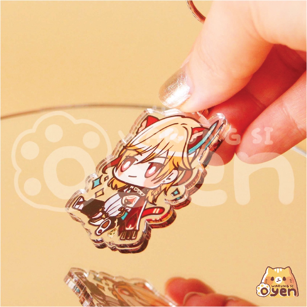 Jual Genshin Impact Acrylic Keychain (Childe Xiao Aether Kazuha Zhongli ...