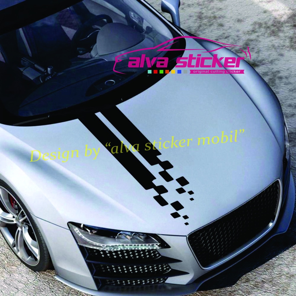 Jual sticker kap mobil stiker variasi mobil terbaru 90cm | Shopee Indonesia