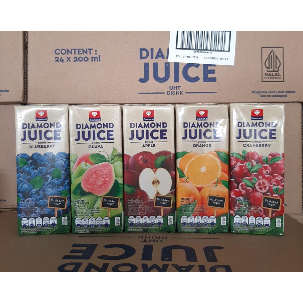 Jual Diamond Juice UHT Jus 200 ml [SATUAN] | Shopee Indonesia