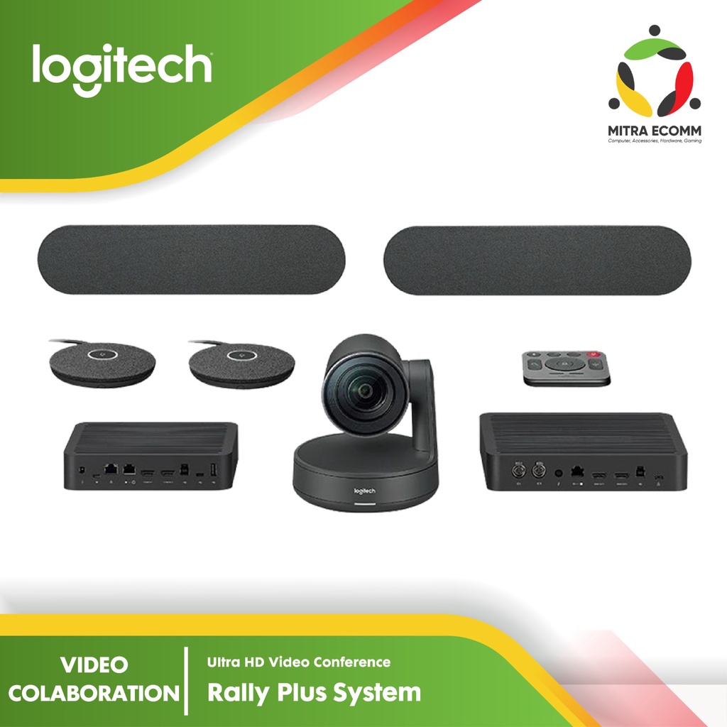 Jual Logitech Rally Plus System Ultra-HD Video Conference - ORI Garansi ...