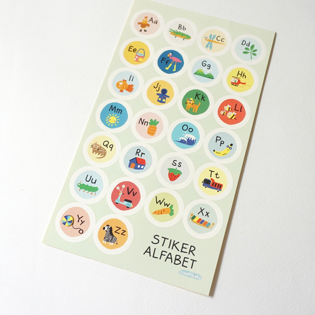 Jual Sticker Alfabet Bahasa Indonesia | Shopee Indonesia