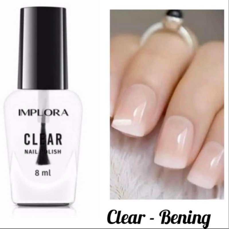 Jual TS Implora Clear Nail Polis 8ml | Cat Kuku | Kutek Bening | Shopee ...