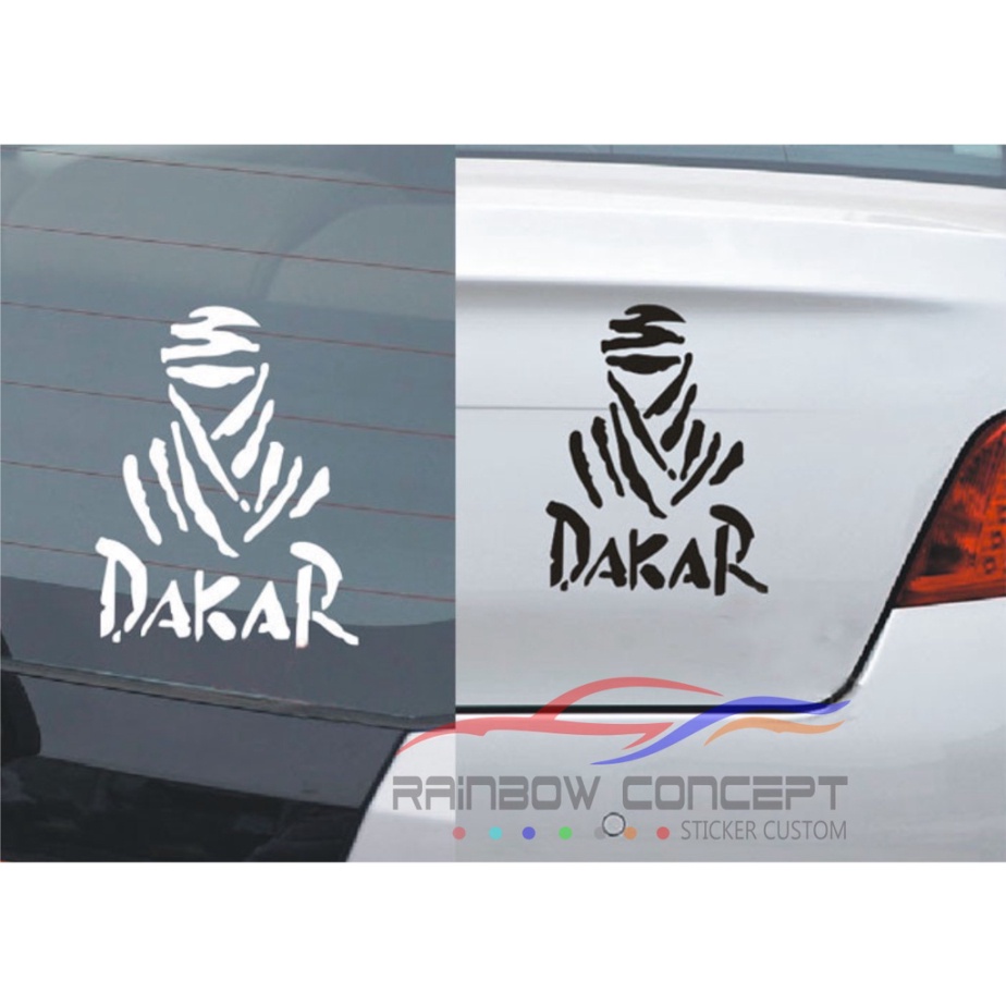Jual cutting sticker logo dakar rally stiker mobil universal semua ...