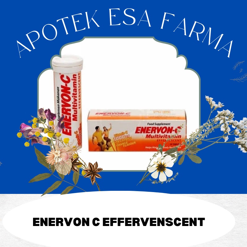 Jual Enervon-C Effervescent Tube 10's / Multivitamin / Daya Tahan Tubuh ...