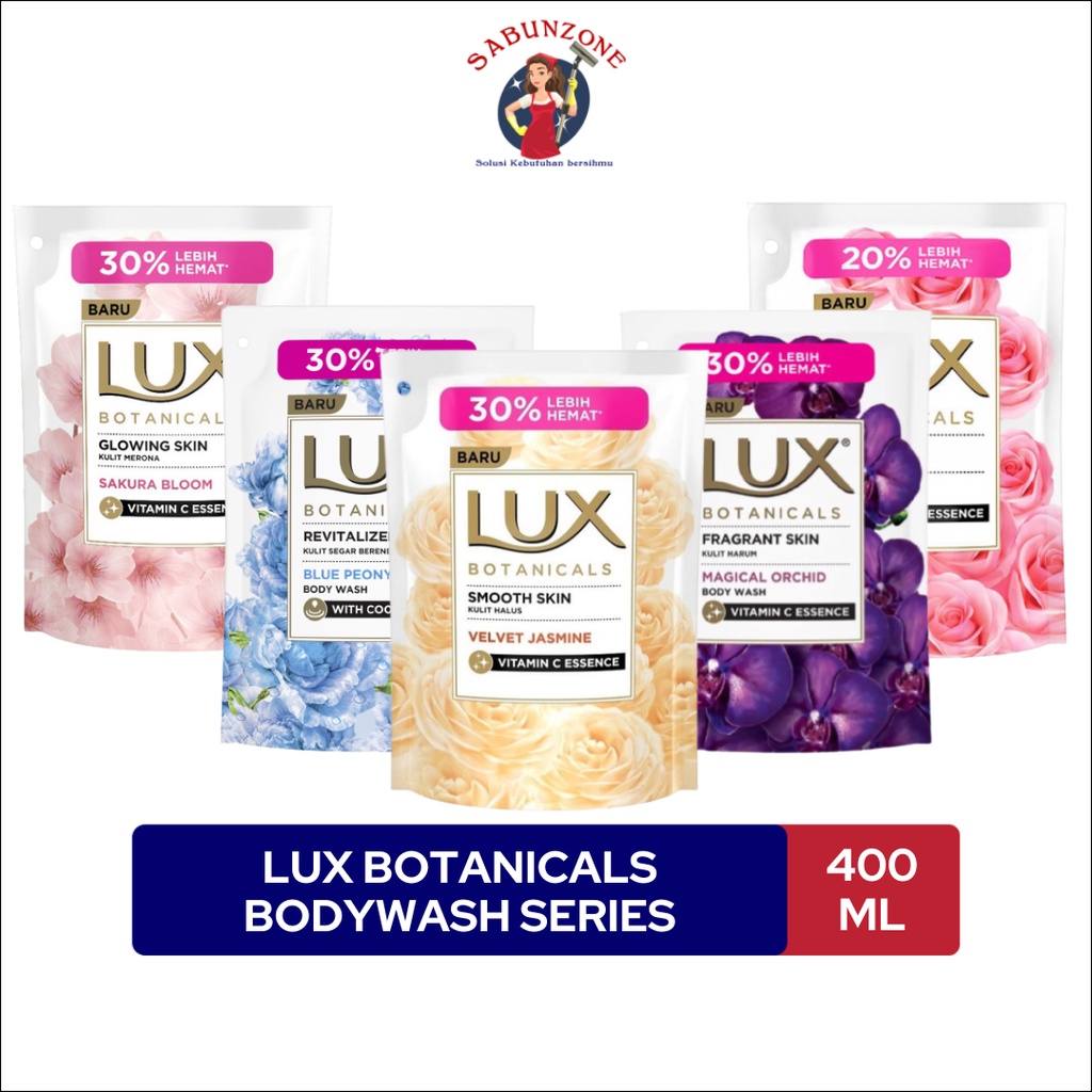 Jual Sabun Mandi Cair Lux Botanicals Body Wash Velvet Jasmine / Soft Rose / Magical Orchid ...