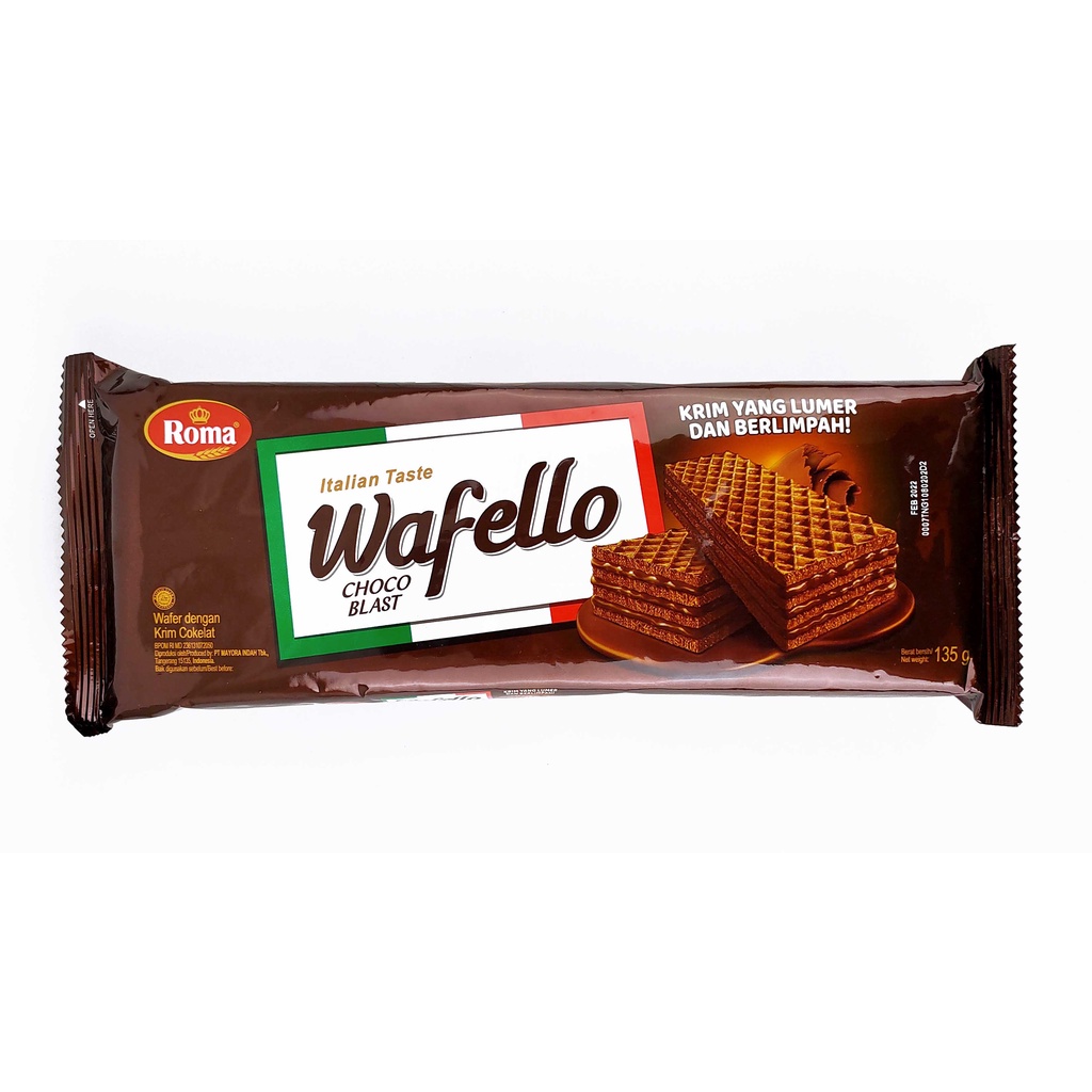 Jual ROMA WAFELLO WAFER 117GR ALL VARIAN | Shopee Indonesia
