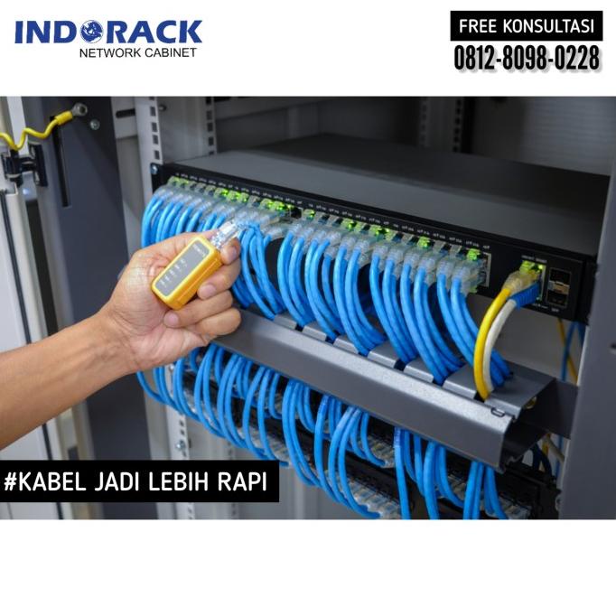 Jual Wm01 Horizontal Cable Wire Management Panel 1U Wiring [Cod ...