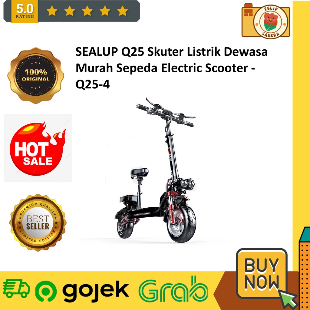 Jual SEALUP Q25 Skuter Listrik Sepeda Dewasa Electric Scooter Q25-48V28 ...