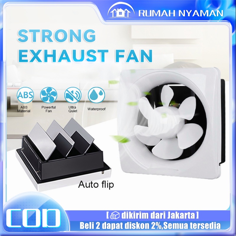 Jual Exhaust Fan Dinding / Kipas Angin Hexos Exhaust fan 6/8/10/12 inch ...