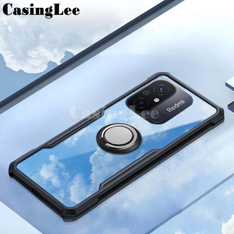 Jual Case Xiaomi Redmi 12c Ring Jazz Standing BLADE Transparan CLEAR ...