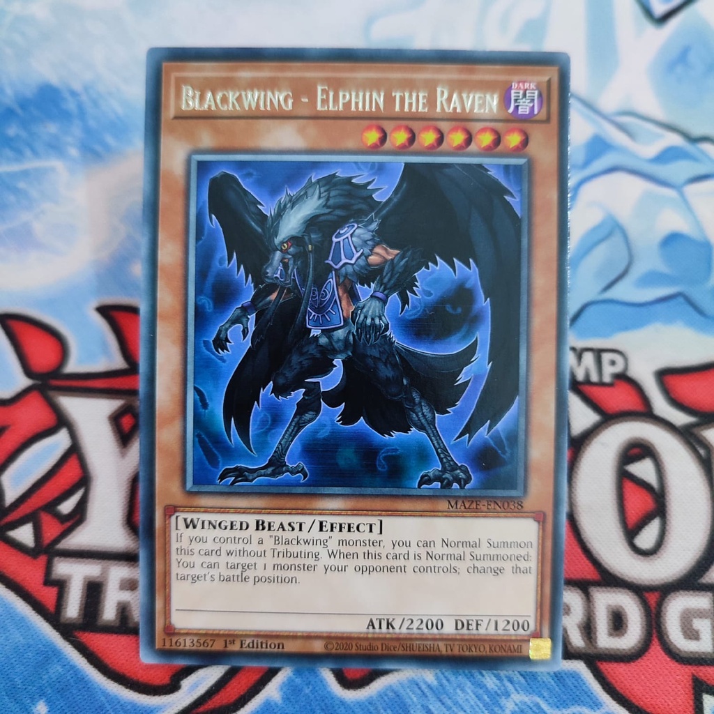 Jual yugioh blackwing elphin the raven MAZE rare 1st original | Shopee ...