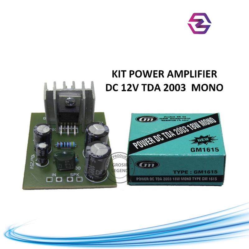 Jual Kit power amplifier DC 12V TDA 2003 mono GM 1615 | Shopee Indonesia