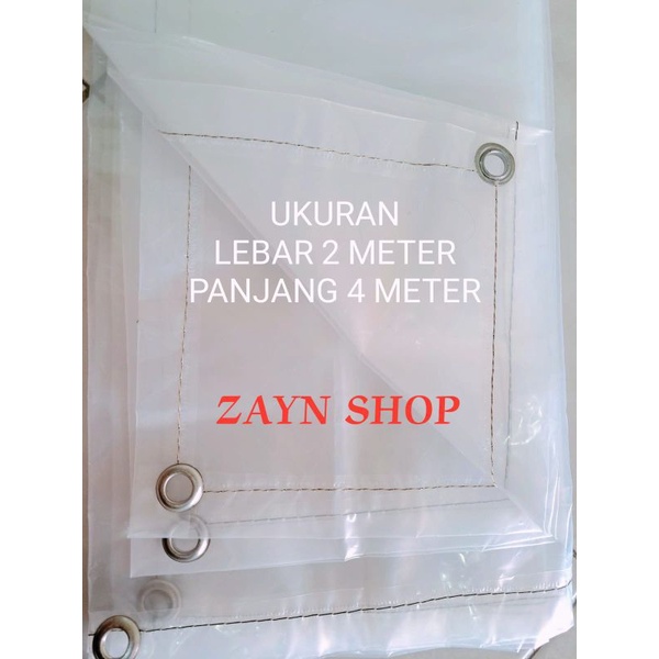 Jual Terpal plastik bening 2x4 meter / terpal jualan / terpal tenda ...
