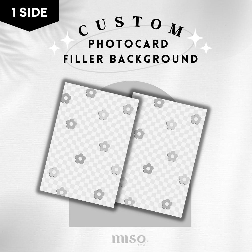 Jual Custom Photocard Background 1 sisi / Photocard Filler Background ...