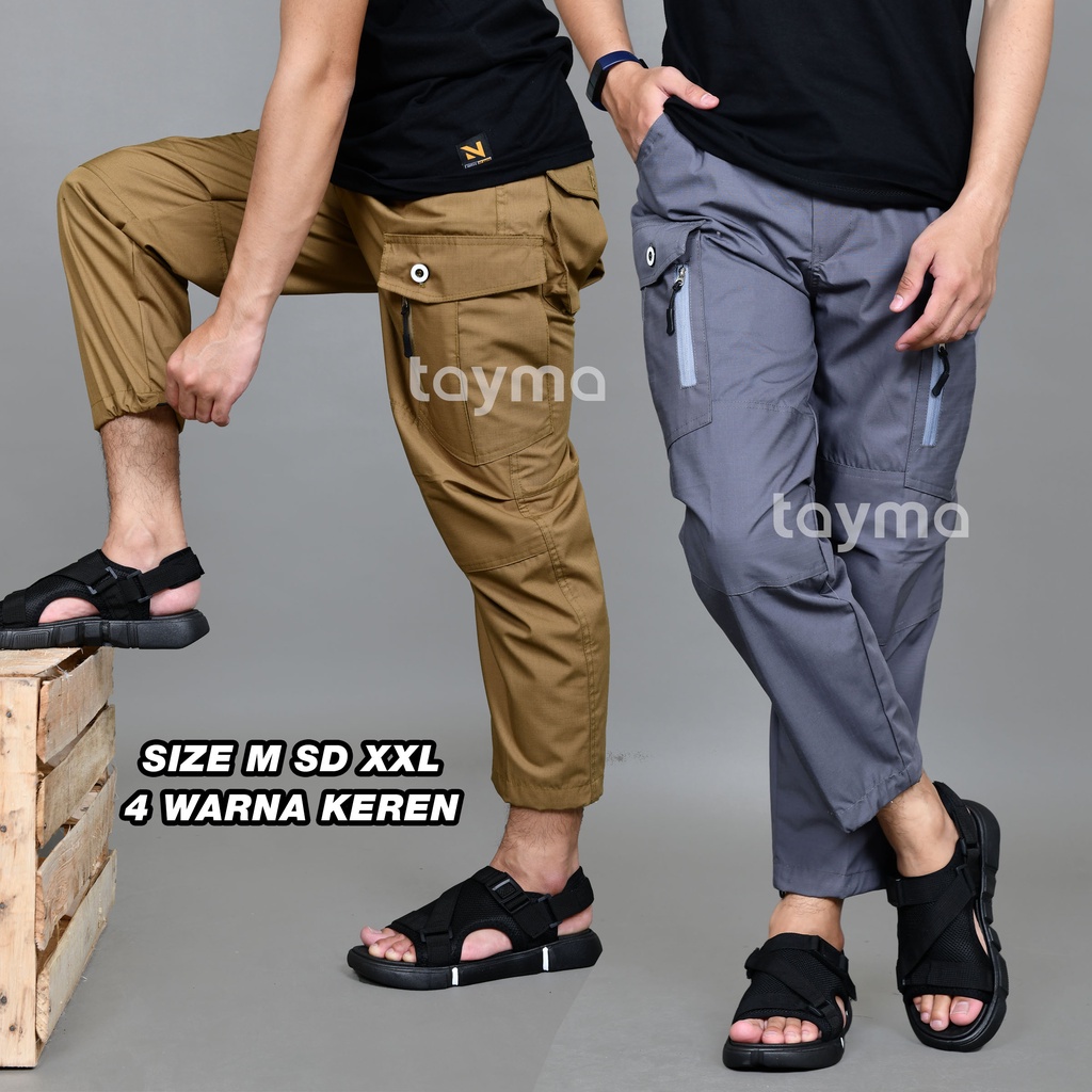 Jual Celana Cargo Pria Sirwal Outdoor Tactical Pants Pinggang Karet Flexibel Bultop Premium ...
