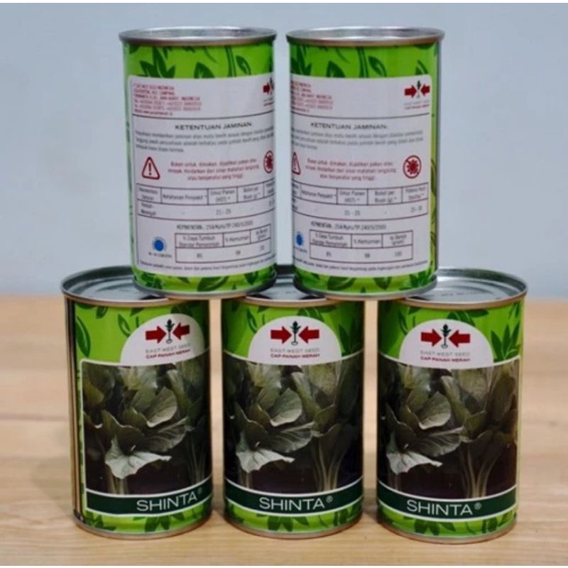 Jual Benih Sawi Caisim Shinta - 100 gram Kaleng Cap Panah Merah ...