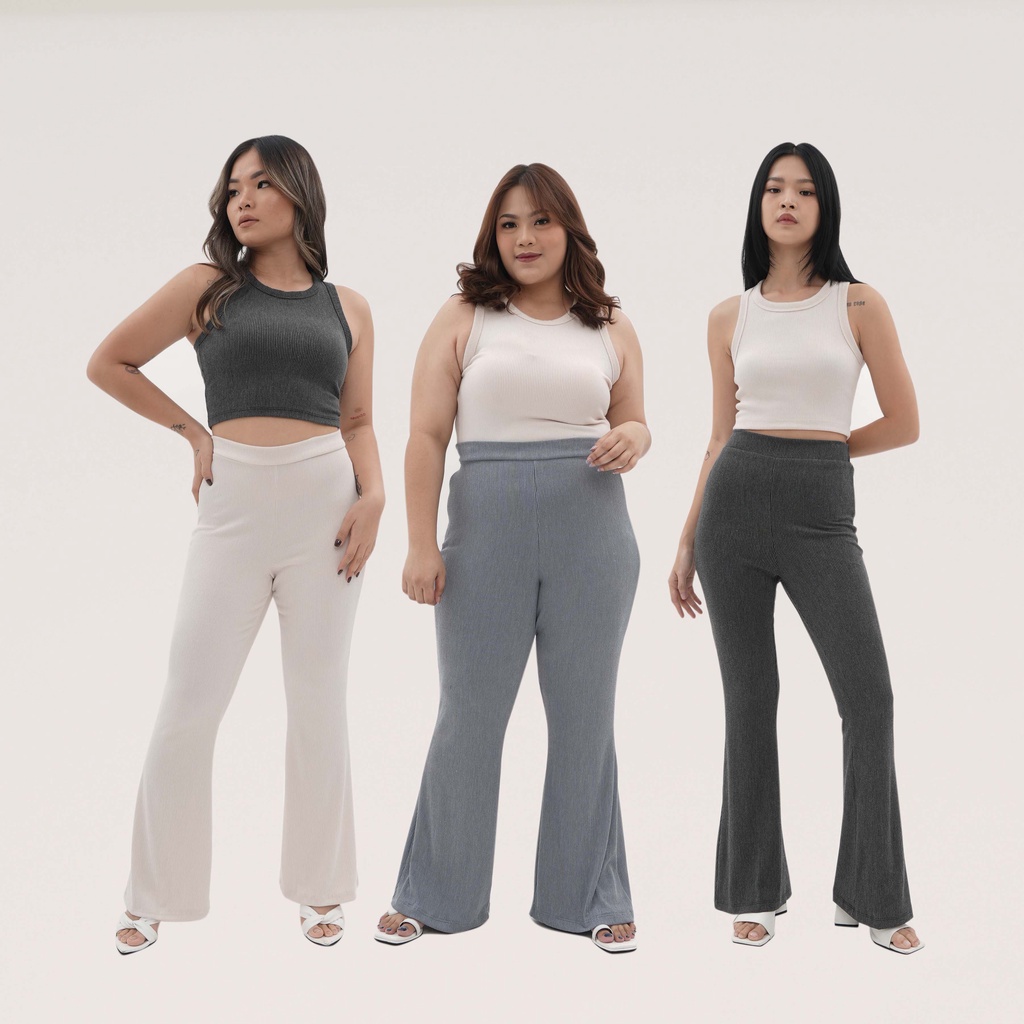 Jual [Tutuloph] Laurel Pants | Knit Pants | Bell-bottoms Pants| Cutbray ...