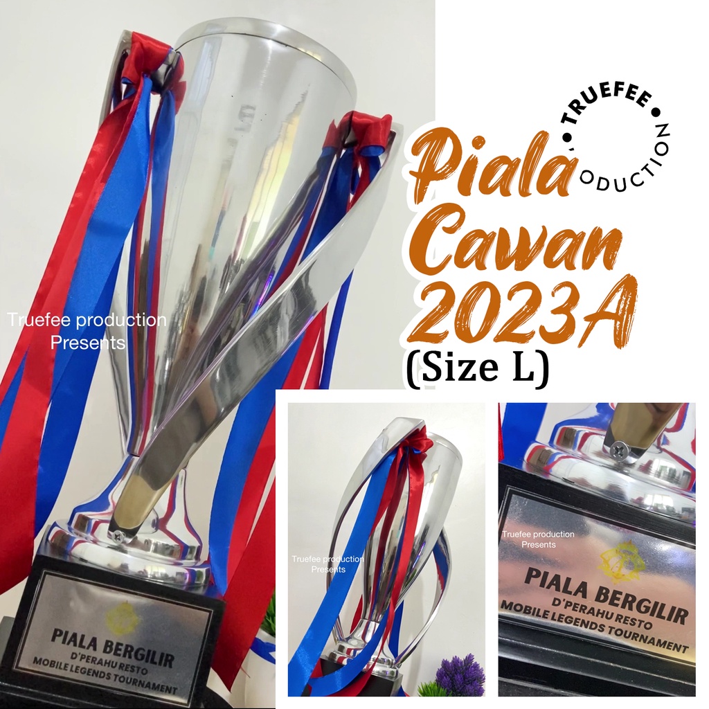 Jual PIALA LOGAM ALUMUNIUM CAWAN 2023-A SIZE L CHAMPIONS CUP TROPHY ...