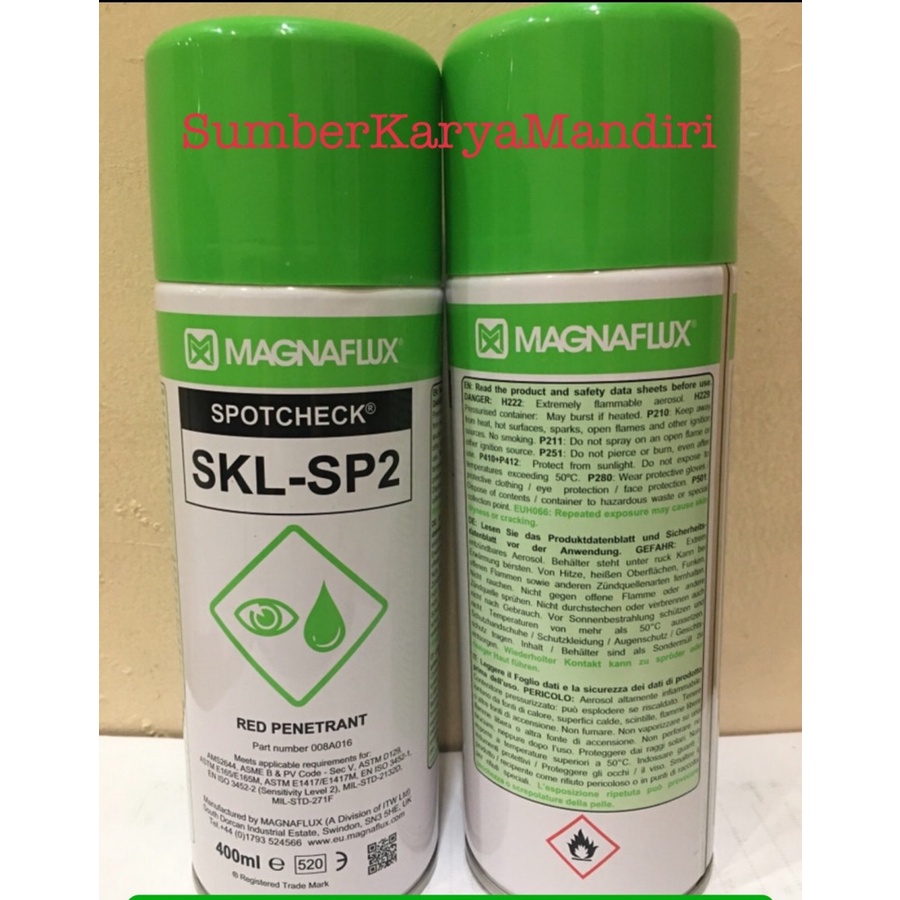 Jual Magnaflux Spotcheck SKL-SP2, Red Penetrant 400ML | Shopee Indonesia