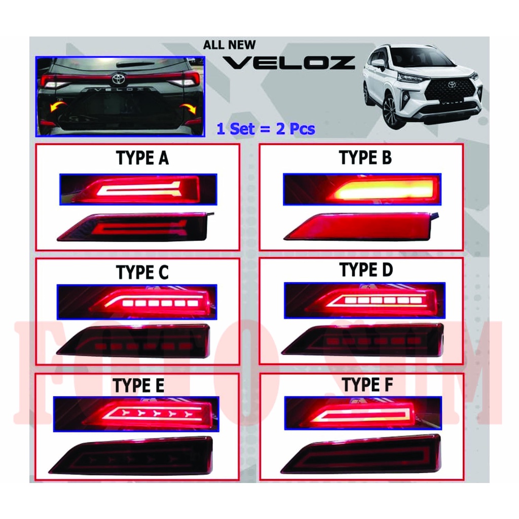 Jual LAMPU LED REFLEKTOR BUMPER BELAKANG ALL NEW VELOZ 2022 SAMPAI 2023 ...