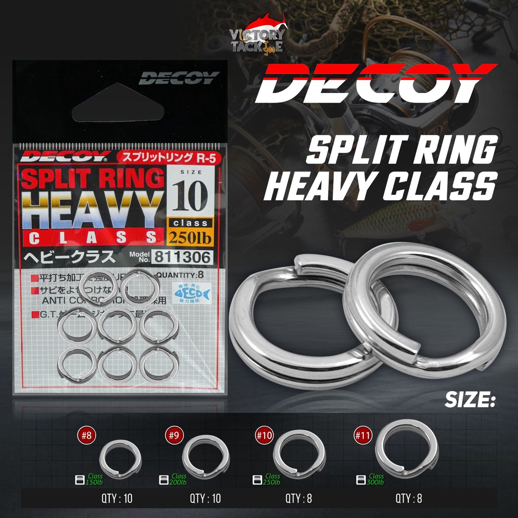 Jual DECOY Heavy CLASS R-5 Ring Pancing SPLIT RING | Shopee Indonesia