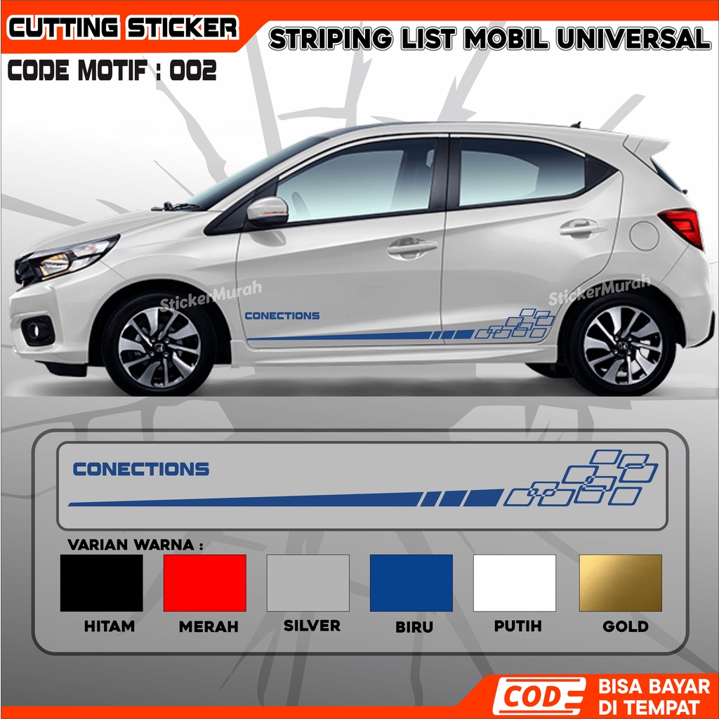 Jual Striping Mobil Universal Code 002 keren bervariasi Sticker cutting ...
