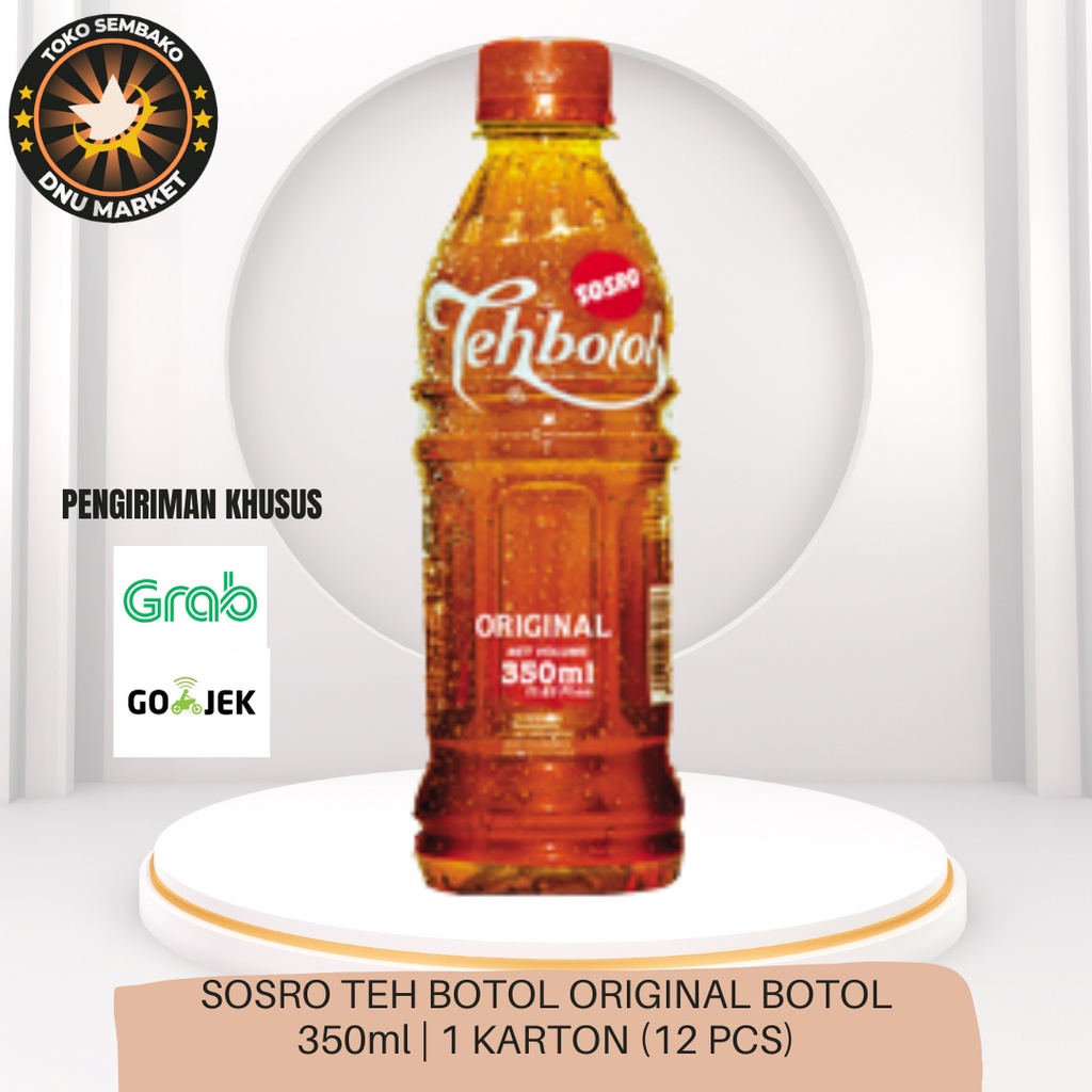 Jual SOSRO TEH BOTOL ORIGINAL BOTOL | 350mL | 1 KARTON (12 PCS ...